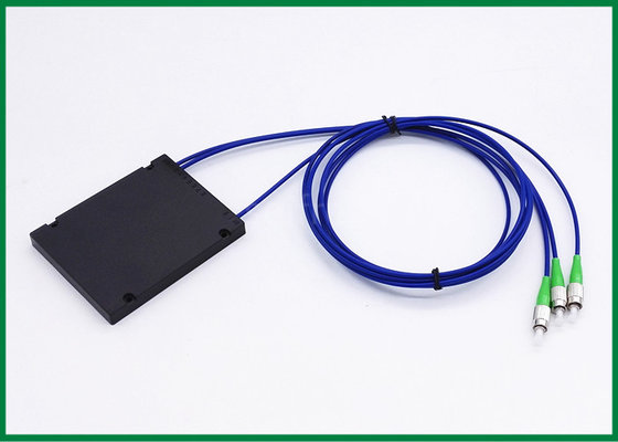 1x2 1550nm Single Mode Fiber Coupler , FTTH Network PLC Splitter For CATV System