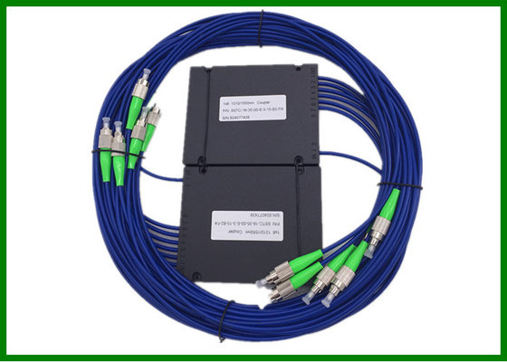 1x6 SM G652D Fused Single Mode Fiber Coupler With Armored Cable