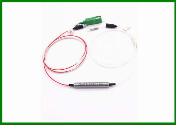 FPC SC / APC Connector 1x2 WDM Filter Stee Tube For Line Monitoring