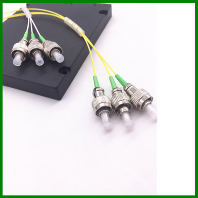 3*3 SM Fused Tree Splitter Single Mode Fiber Coupler With FC / APC Connector