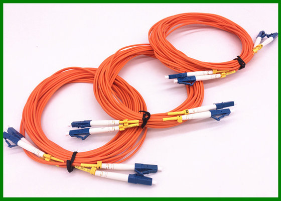 OM1 fiber MM Simplex Fiber Optic Patch Cord with Blue LC/UPC connector in 1m length