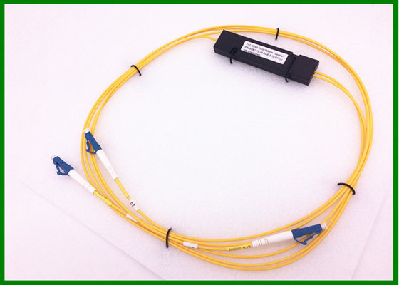 1*2 SM G652D fiber 1310/1490/1550 three windows Optical Coupler with LC/UPC