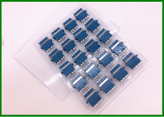 SM Quad size Blue optical fiber adapter for optical networking wiring