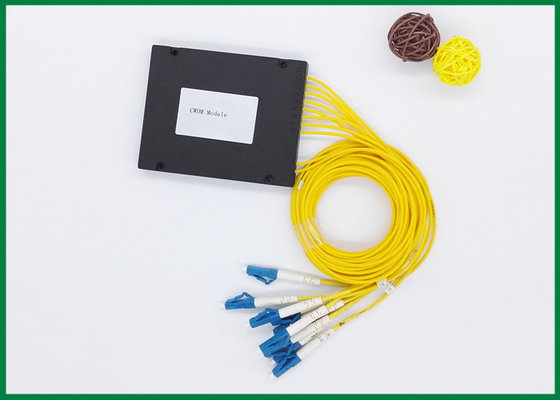2 Fiber Cwdm Mux Demux Optical Network Module 4 / 8 / 16 Channles with Monitor Port 1310 / 1550nm
