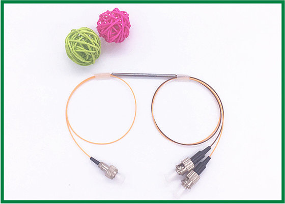 1x2 1550nm single mode fiber coupling with FC/UPC connector Fused splitter