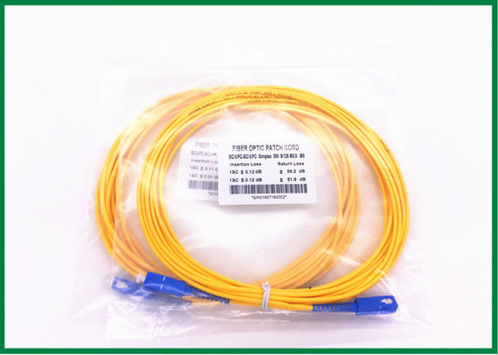 CATV Outdoor Sc-Sc Fiber Patch Cord With Ultra Fiber , Simplex Patch Cord
