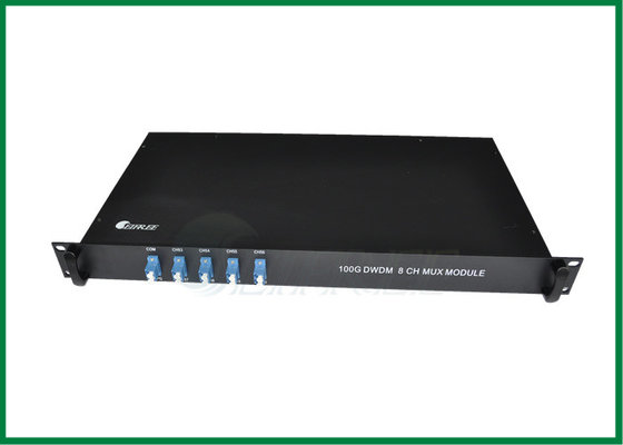 High Stability Passive Fiber Optic DWDM multiplexer 100G  in 19" 1U Box