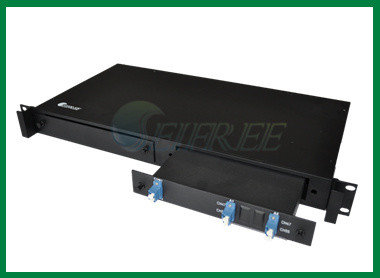 Single Mode 100G Fiber Optic DWDM CWDM MUX DEMUX 16 channel 1RU Rack Mount