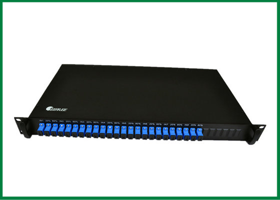 19 Inches Rack 1RU Single Mode Fiber Coupler with SC connectors