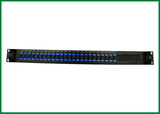 19 Inches Rack 1RU Single Mode Fiber Coupler with SC connectors