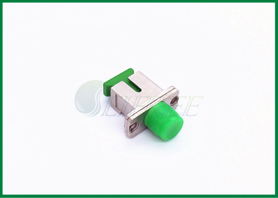 Single Mode Fiber Optic Cable Adapter Simplex  Converter Type  FC/APC To SC/APC Green