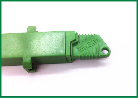APC Fibre Optic Cable Connectors Green With Low Insertion Loss E2000 Fiber Connector