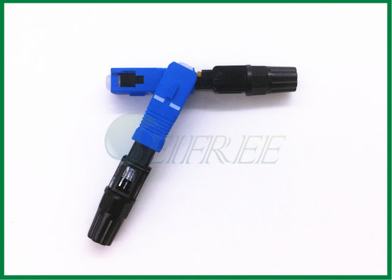 SC / UPC Fast Fiber Optic Adaptor single mode simplex low insertion loss