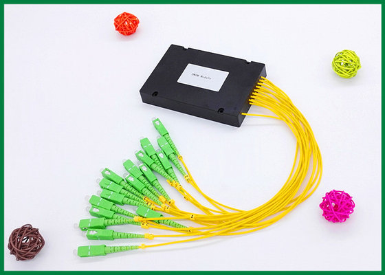 16 Channel Pigtailed ABS Plastic Box Dwdm Multiplexer With LC SC FC ST Connectors
