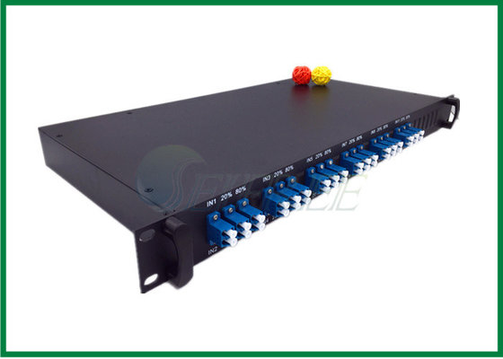 Filter Single Mode Fiber Splitter 10/90 1550nm 1U Rack Mount Catv Splitter