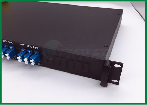 Filter Single Mode Fiber Splitter 10/90 1550nm 1U Rack Mount Catv Splitter