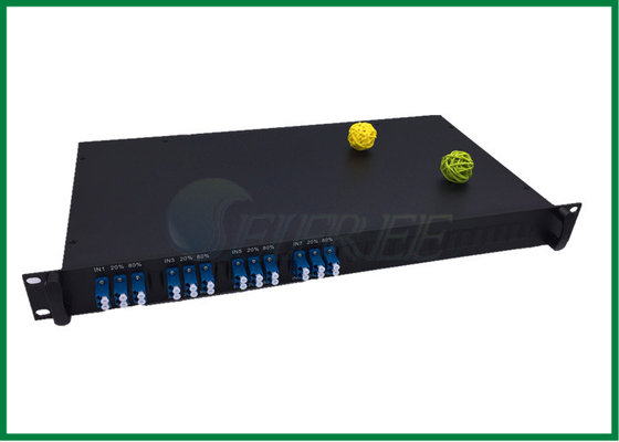 1310nm 1U Rack Mount Fiber Optic Splitter / Plc Optical Splitter