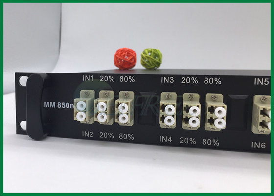Multimode MM 1U Rack Mount Splitter 850nm 4 In 1 OM1 For Telecommunication System