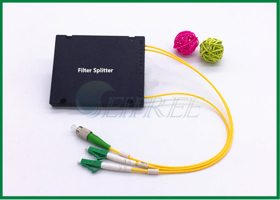 Telecommunication system  Fiber Optic Splitter 1x2 PLC Splitter coupler single mode