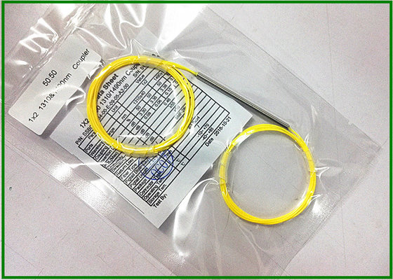 Dual window bare fiber 1x2 Single Mode Fiber Coupler none connector
