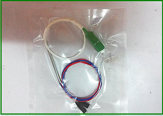1X2 Ports fused fiber coupler for wavelength 1310/1550 with SC/APC connectors