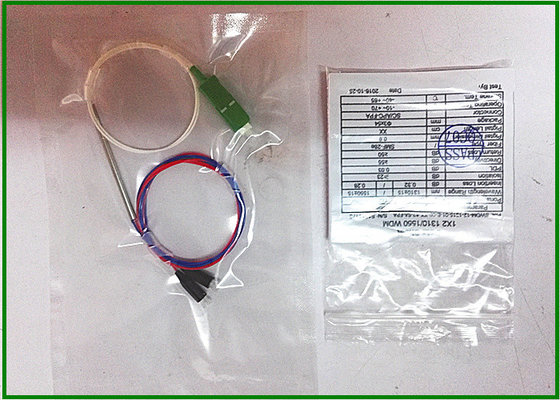 1X2 Ports fused fiber coupler for wavelength 1310/1550 with SC/APC connectors