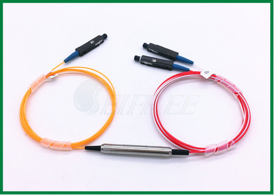 1 x 2 1550nm Single Mode FC / APC 3 port circulator with MU connector