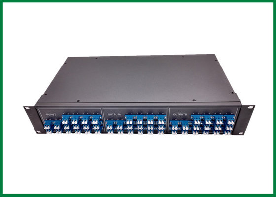 LC/UPC Single Mode Fiber Coupler / 19" 2U Rackmount Optical Splitter for Line Monitoring