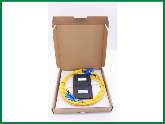Dual Window single mode fiber splitter 1x6 , High Power Handing Optical Coupler