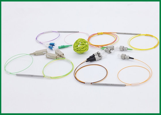Low Insertion Lose 1480nm 1550nm 1x2 Fused WDM , 500mW Optical Module