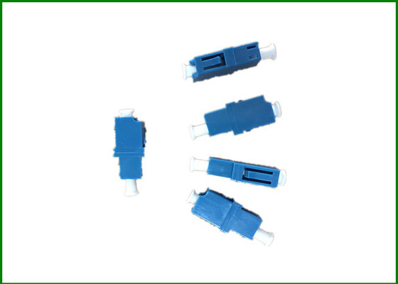 SM Simplex Blue LC / UPC Fiber Optic Adaptor For Telecommunication