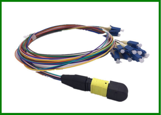 SM Male MPO- LC connector Optical Patch Cord for Ribbon Fiber