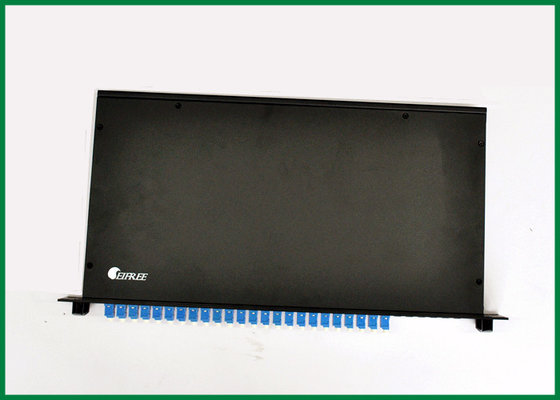 12 Channels 19" 1U Chassis Installed Fiber Optic DWDM Mux + Demux 1310nm