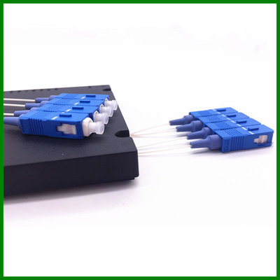4*4 SM Optical Splitter Single Mode Fiber Coupler With SC / UPC