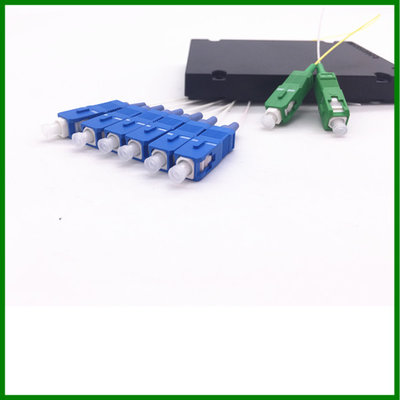 Broadband Single Mode Fiber Coupler 2*6 Splitter With SC / APC - SC / UPC