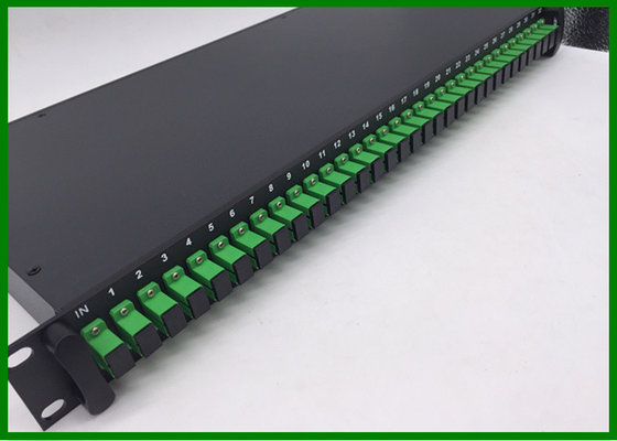 2*64 Fiber Optic PLC Splitter  with SC/APC connector in 1U 19' Rack Mount for PON system