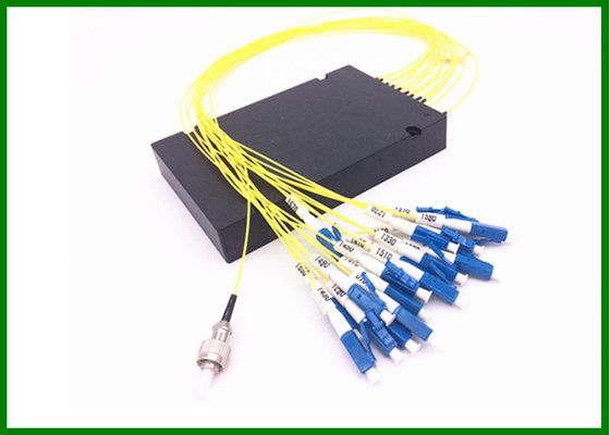 18CH CWDM Mux Demux G652A fiber 1270~1610nm Mux 1m length with blue LC/UPC connector