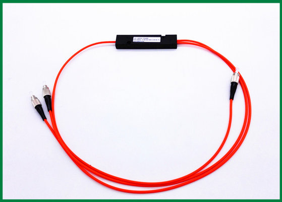 1x2 1310 / 1550nm Optical Cable Splitter , Wavelength Independent Fiber Coupler 2x2