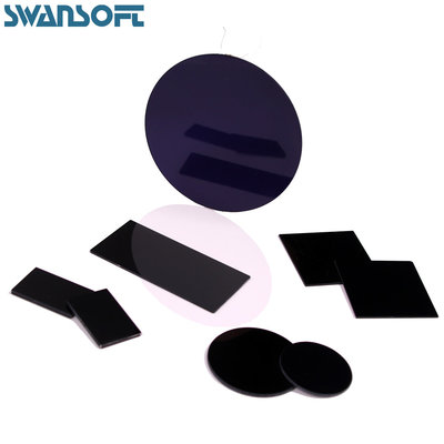 ZB Types transmission visible absorption optical Black Violet Glass filter supplier