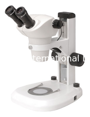 China White Flexible Moving Zoom Stereo Microscope 0.6X - 5X LED Light factory