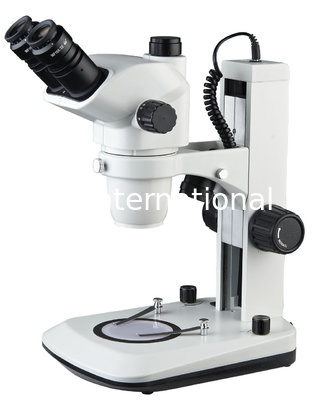 China Trinocular Zoom stereo microscope with digital camera / LED Illumination factory