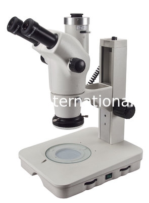 China Trinocular 8:3:1 Ratio stereo zoom microscope With 0.55× C - mount Video Adapter factory