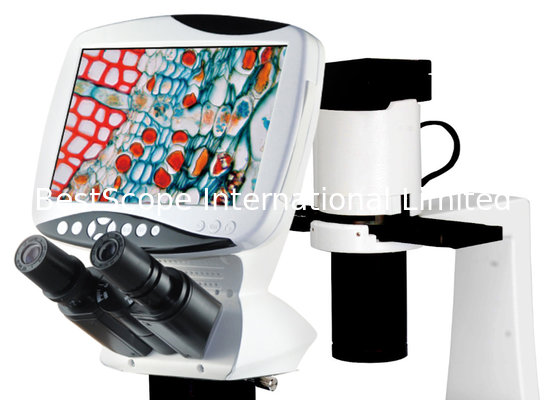 China Digital LCD Inverted Biological Microscope 9 Inches HD LCD Screen Resolution 1280 × 800 factory