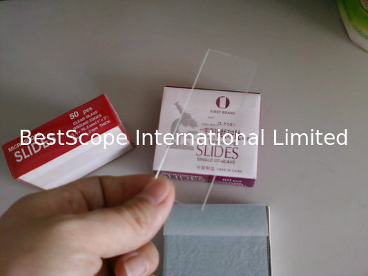 China Advanced Microscope Accessories , Microscope Slide And Cover Slip factory