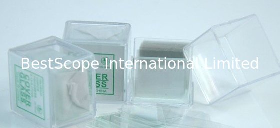 China 0.13mm - 0.17mm Thickness Microscope Accessories , Microscope Slide And Cover Slip factory