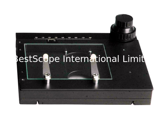 China Stereo Microscope Accessories , BMS-302 X-Y Stage With 180*155*26mm Stage Size factory