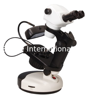 China Gemological Microscope with LED Point Light, Dark Field Illumination, Rotatable Base factory