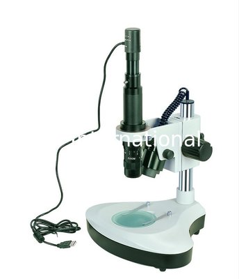 China Monocular Zoom Stereo Microscope With Camera And Analysis Software factory