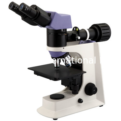 China Metallurgical microscope Seidentopf type trinocular head inclined at 30°Rotatable 360° exporter