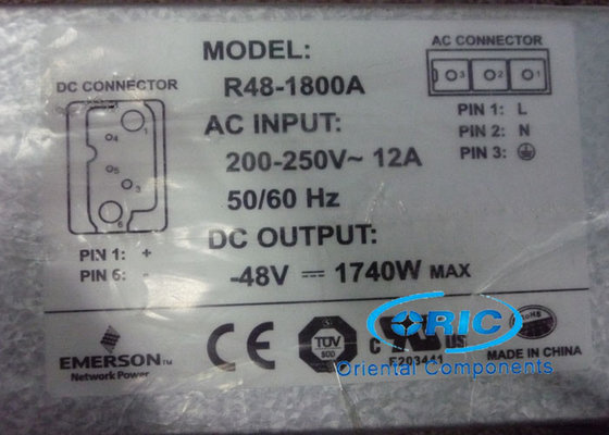 High Voltage 220V, 85 - 300Vac, 45 - 65Hz Emerson Power Supply Rectifier, R48-1800A